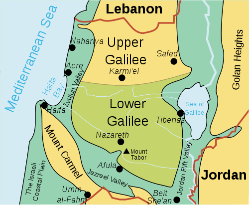 Jerusalem To Galilee Map