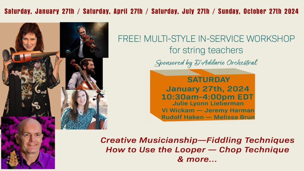 2024 Multi-Style String Teacher Training - Livestream Workshop - Vi Wickam